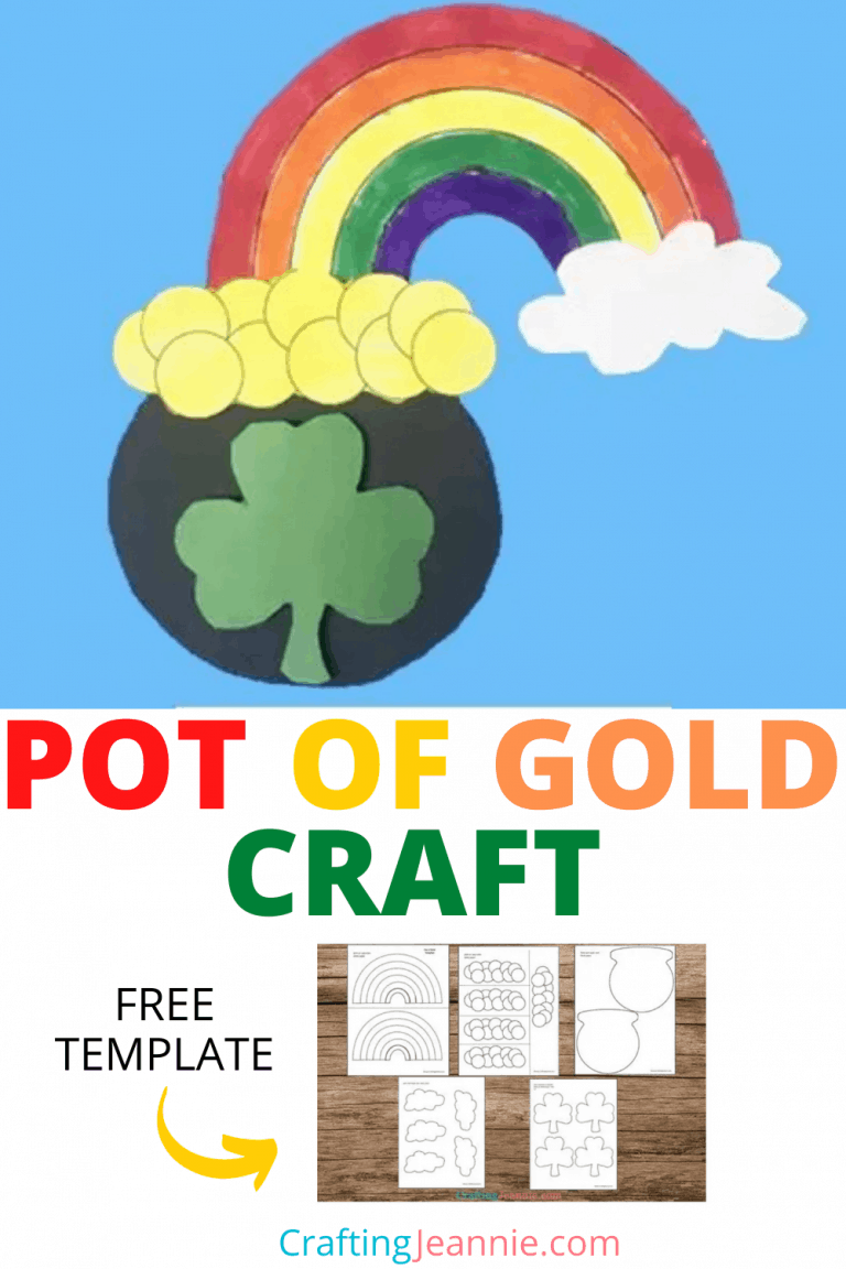 St. Patrick's Day Pot of Gold Craft (Free Printable) - Crafting Jeannie