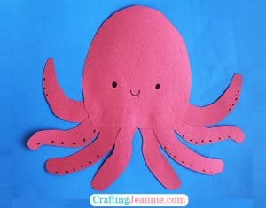 Octopus Craft (Free Template) - Crafting Jeannie