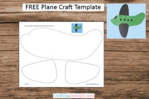 Airplane Craft for Preschoolers (Free Template) - Crafting Jeannie ...