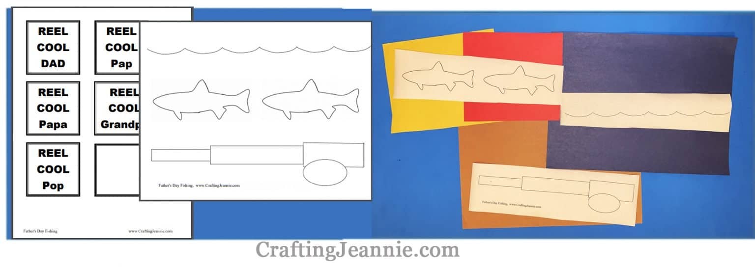 Fishing Craft for Father's Day - Crafting Jeannie Crafting Jeannie