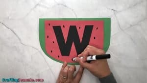 Paper Watermelon Craft (Free Template) - Crafting Jeannie