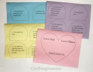 Ten Commandments Heart Craft & Lesson - Crafting Jeannie