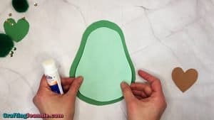 Cute Avocado Craft (Free Template) - Crafting Jeannie