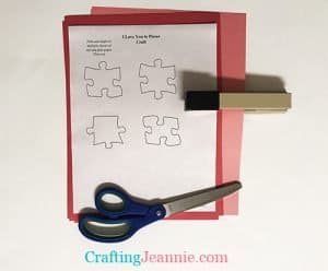 I Love You To Pieces - Valentine's Day Craft - Crafting Jeannie