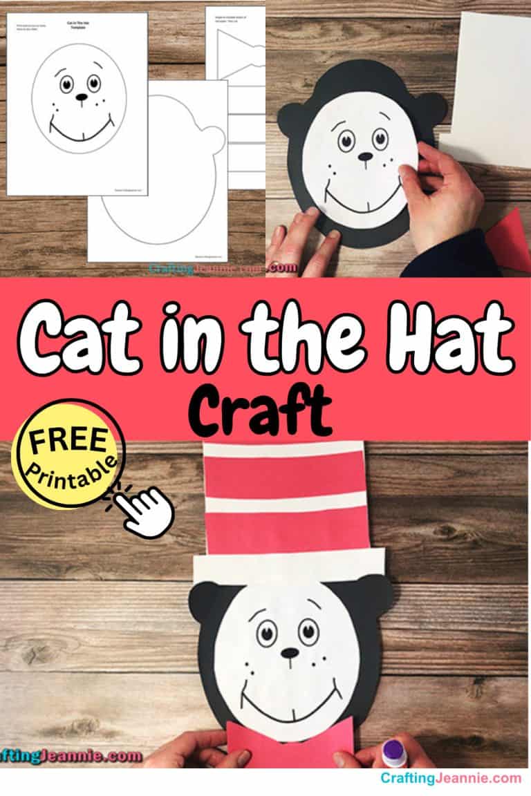 Cat In The Hat Craft (Free Template) - Crafting Jeannie
