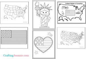 Heart American Flag Craft - Crafting Jeannie Crafting Jeannie