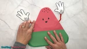 Cute Paper Watermelon Craft (Free Template) - Crafting Jeannie
