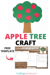 Apple Tree Craft (Free Template) - Crafting Jeannie