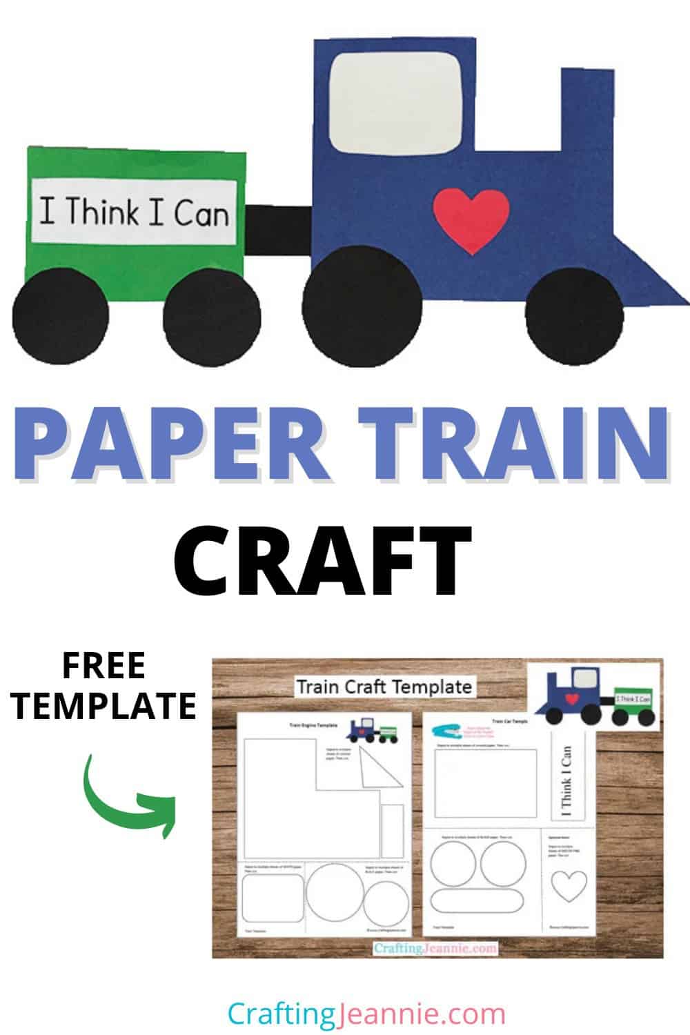 Train Craft (Free Template) - Crafting Jeannie