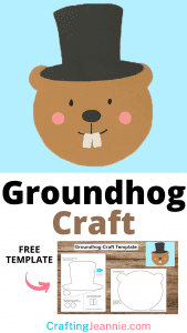 Groundhog Day Craft (Free Template) - Crafting Jeannie