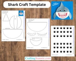 Easy Paper Shark Craft (Free Template) - Crafting Jeannie