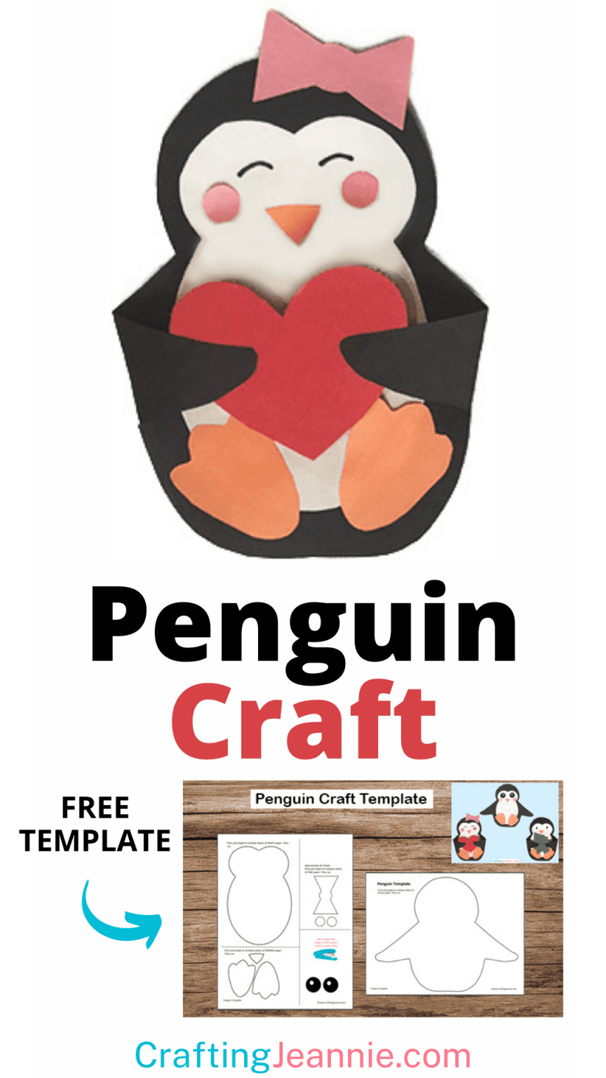 Penguin Craft (Free Template) - Crafting Jeannie
