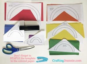 Rainbow Craft (Free Template) - Crafting Jeannie