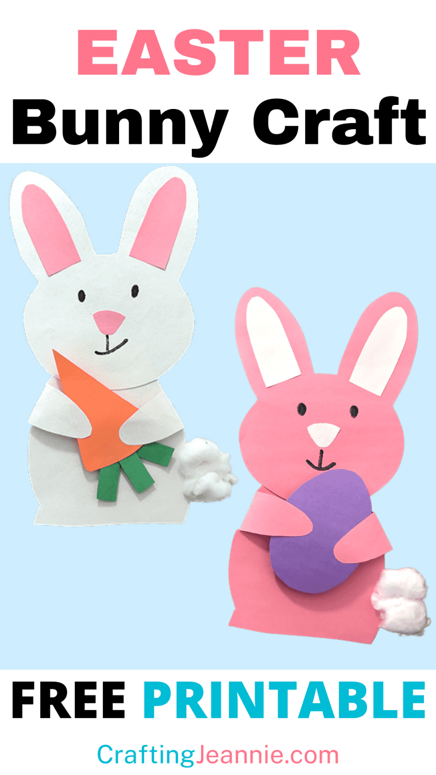 Easter Bunny Craft (Free Template) - Crafting Jeannie