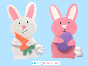 Easter Bunny Craft (Free Template) - Crafting Jeannie