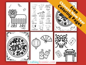 Chinese New Year Lantern Craft Free Printable Crafting Jeannie