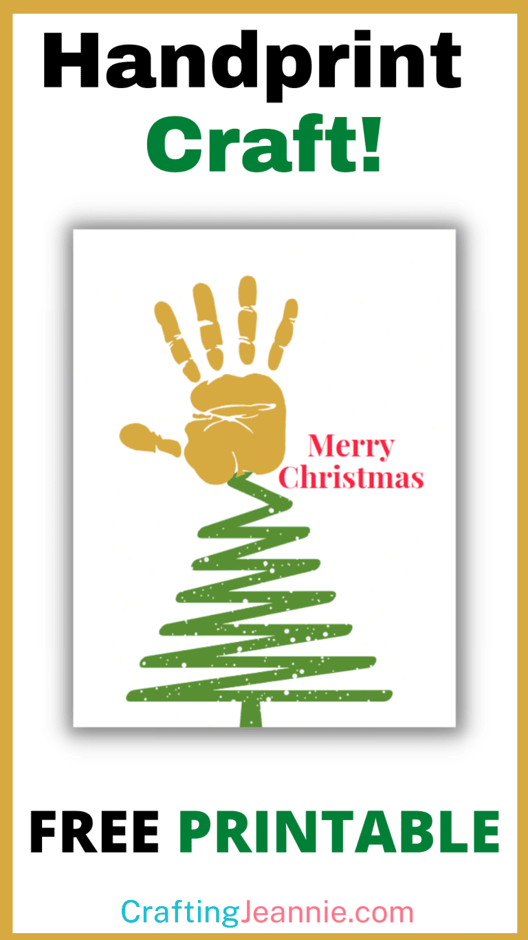 Toddler Christmas Craft (Free Handprint Printable) | Crating Jeannie