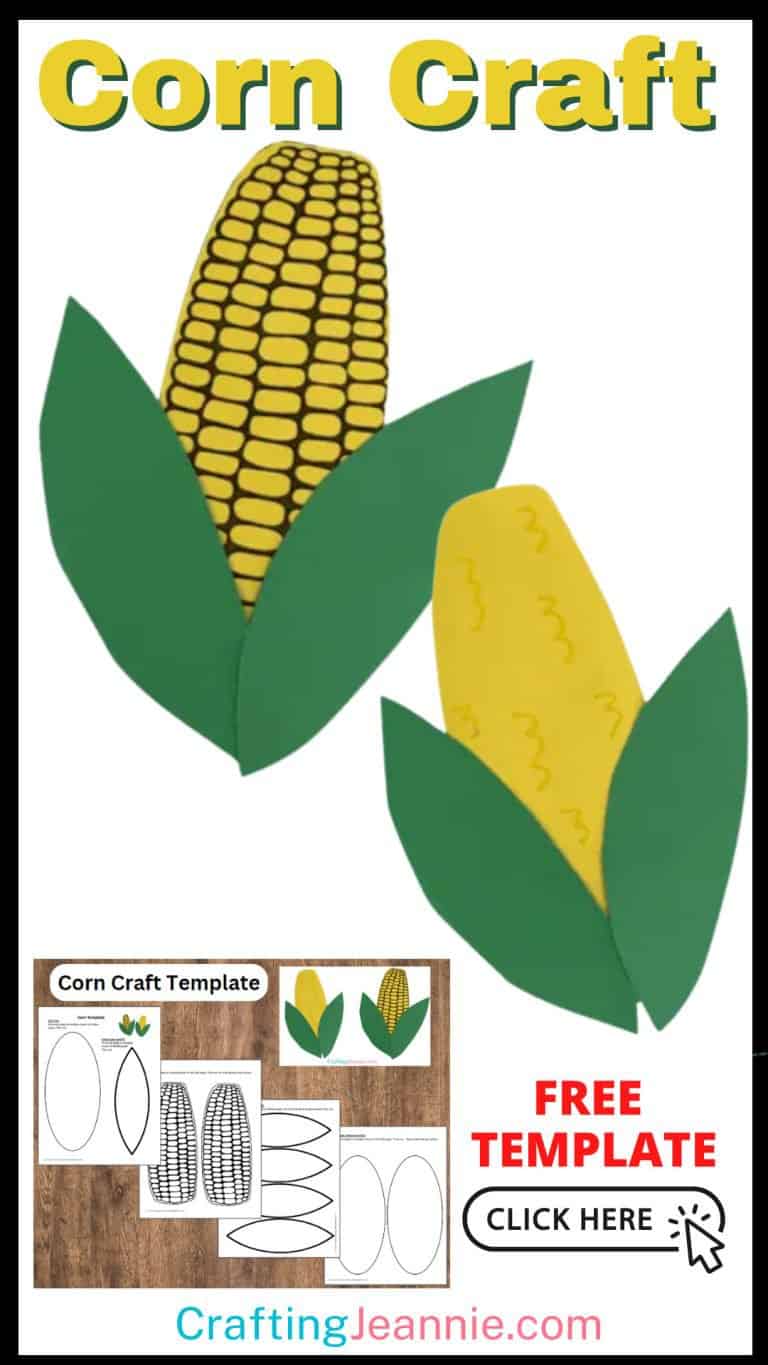 Corn Craft (Free Template) - Crafting Jeannie