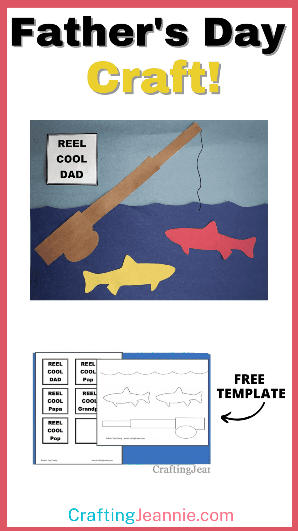 Fishing Craft for Father's Day - Crafting Jeannie Crafting Jeannie