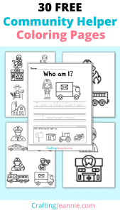 20 Community Helper Coloring Pages (FREE Printable)