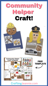 Community Helper Craft (Free Template) - Crafting Jeannie