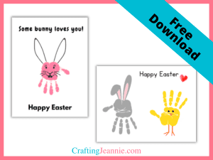Easter Handprint Craft (Free Handprint Printable) | Crating Jeannie