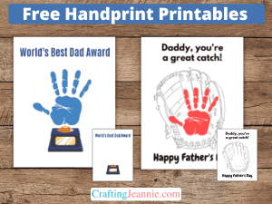 Father's Day Handprint Craft (Free Printable) | Crating Jeannie