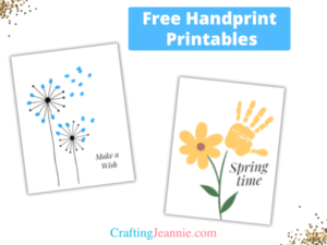 Spring Handprint Art (Free Printable) | Crating Jeannie