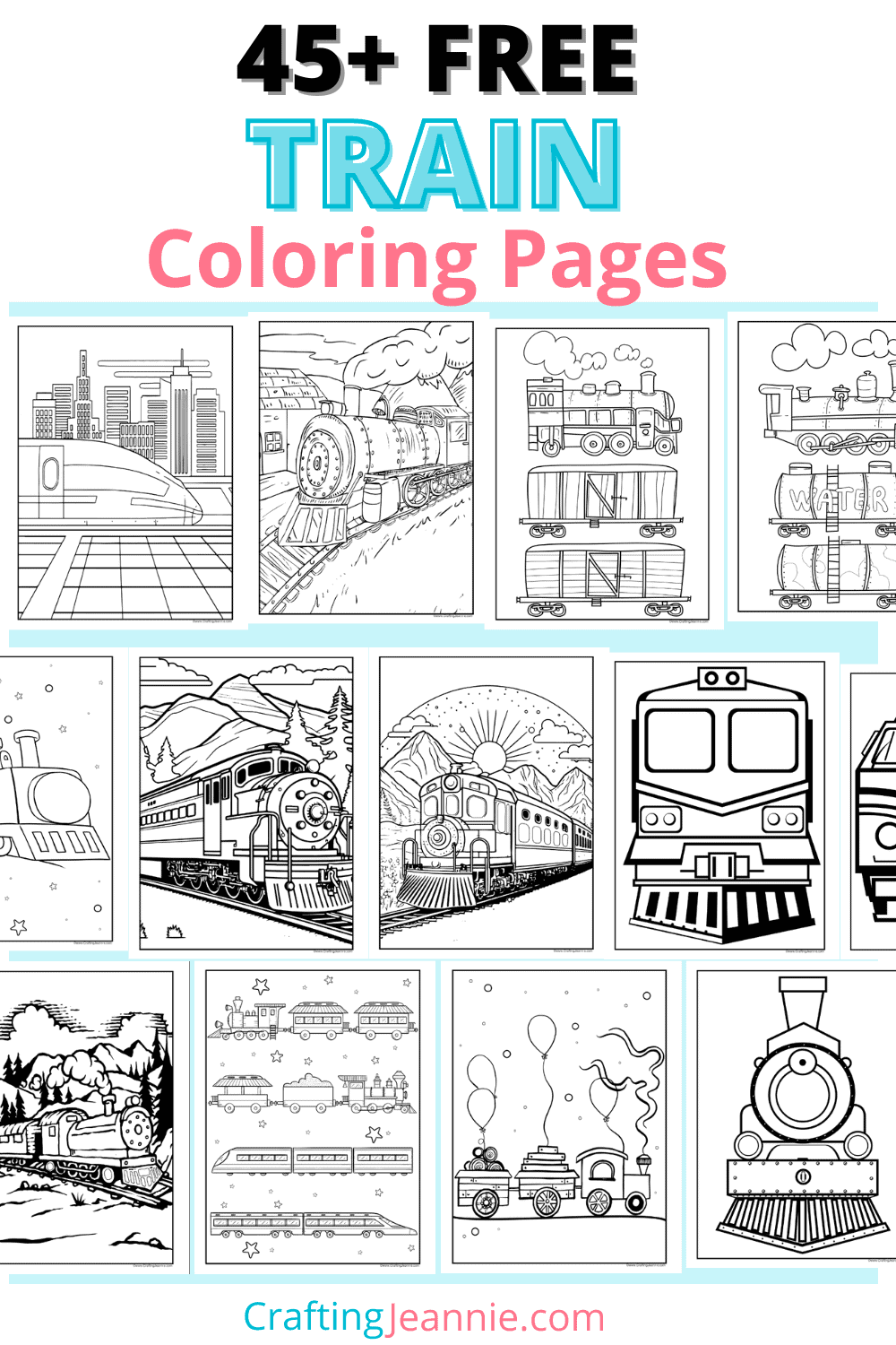 45+ Train Coloring Pages (Free PDF)