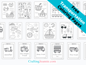 44+ Transportation Coloring Pages (Free PDF)
