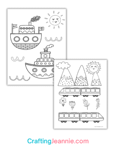 44+ Transportation Coloring Pages (Free PDF)