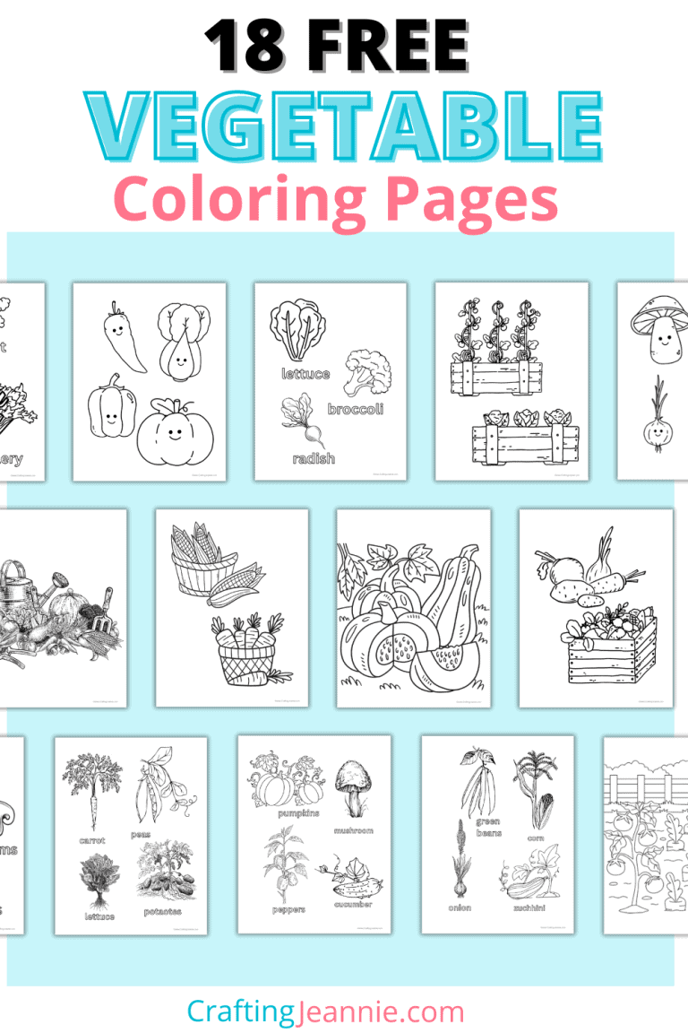 18+ Vegetable Coloring Pages (Free PDF)