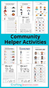 Community Helper Activities for Preschool - Crafting Jeannie