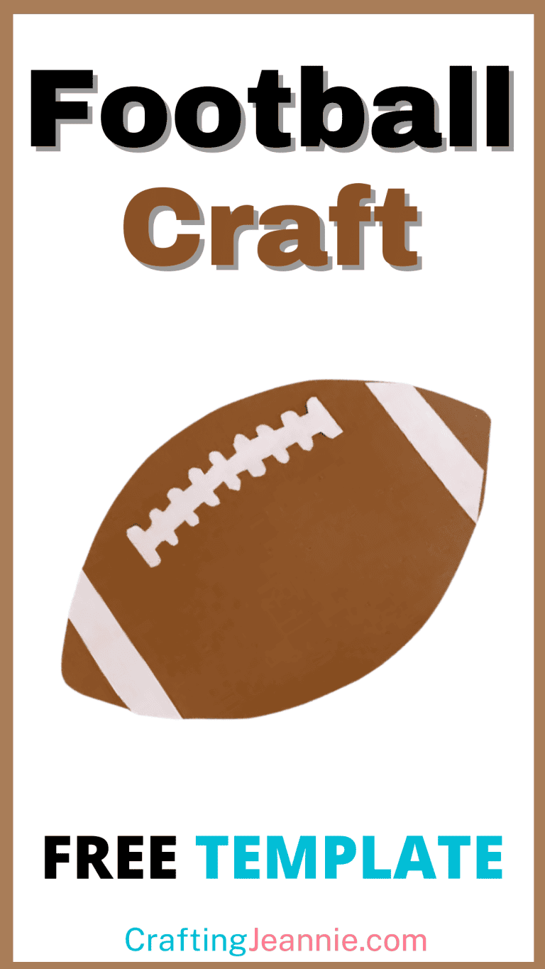 Football Craft (Free Template) - Crafting Jeannie