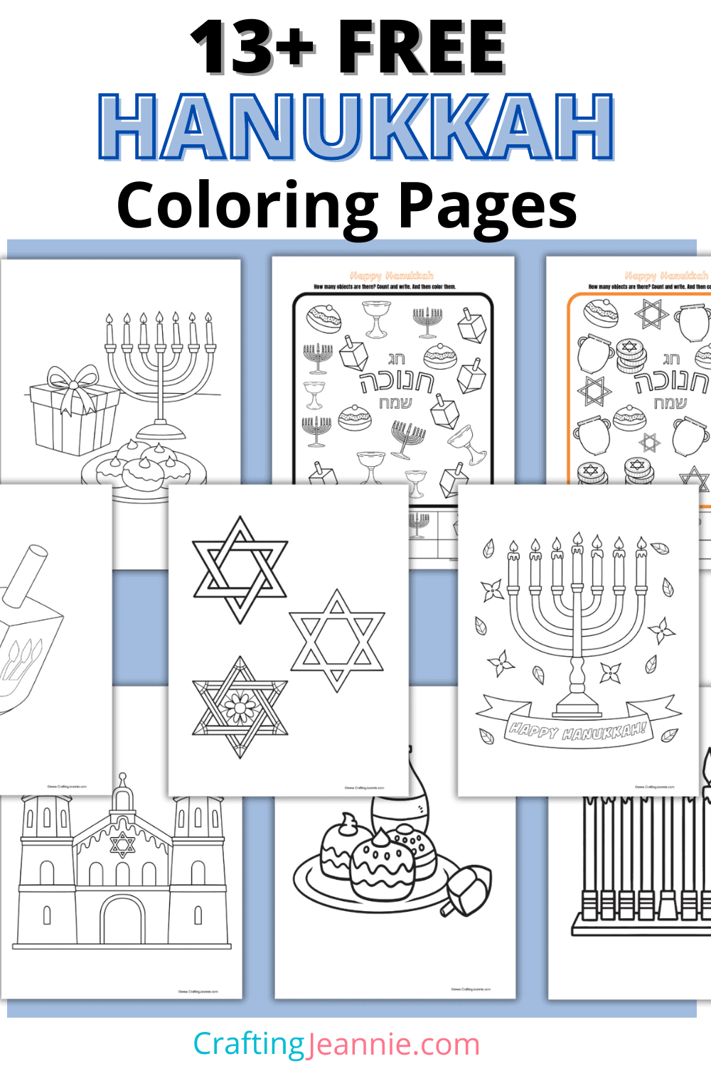 13+ Hanukkah Coloring Pages (Free PDF)