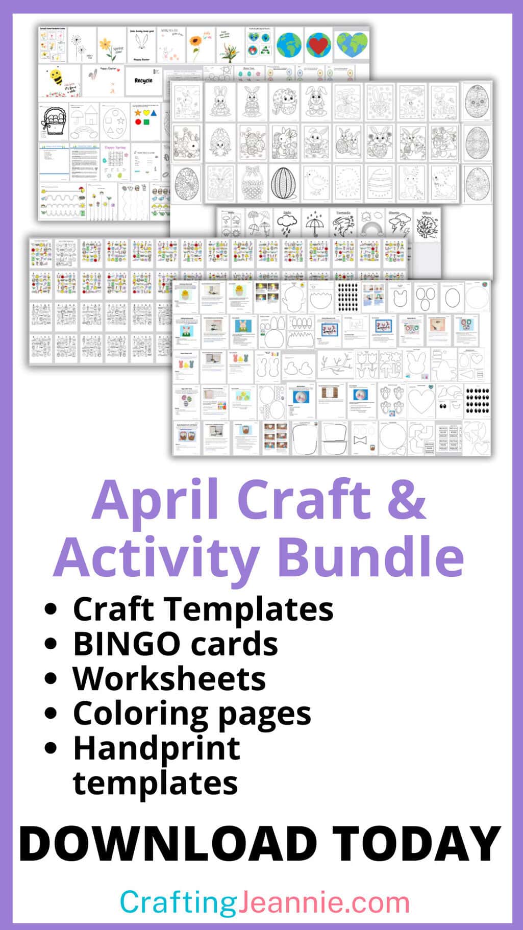 April Craft & Activity Bundle - Crafting Jeannie