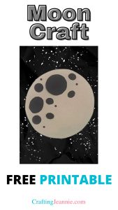 Moon Craft (Free Template) - Crafting Jeannie Crafting Jeannie