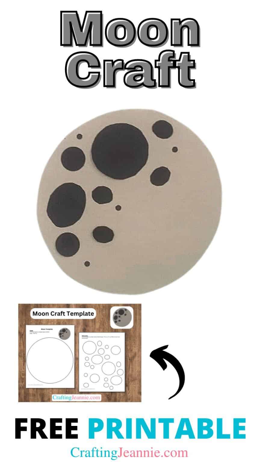 Moon Craft (Free Template) - Crafting Jeannie Crafting Jeannie