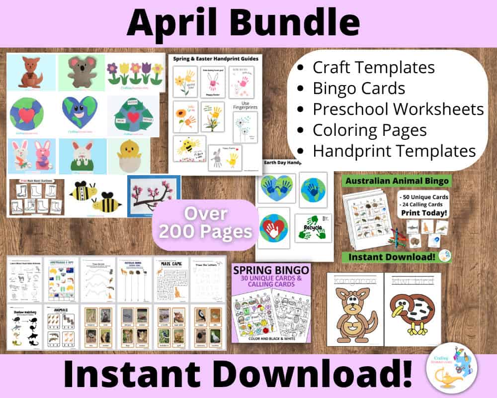 April Craft & Activity Bundle - Crafting Jeannie