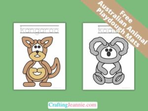 Australian Animal Playdough Mats - Free PDF - Crafting Jeannie