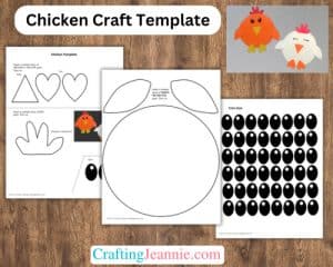 Chicken Craft (Free Template) - Crafting Jeannie