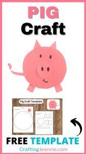 Pig Craft (Free Template) - Crafting Jeannie