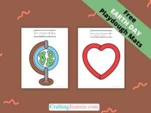 Earth Day Playdough Mats - Free PDF - Crafting Jeannie