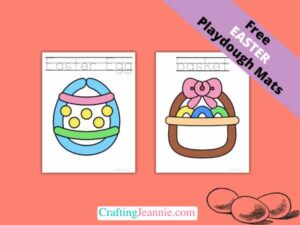 Easter Playdough Mats - Free PDF - Crafting Jeannie