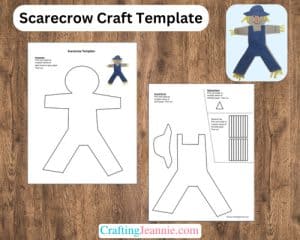 Scarecrow Craft (Free Template) - Crafting Jeannie