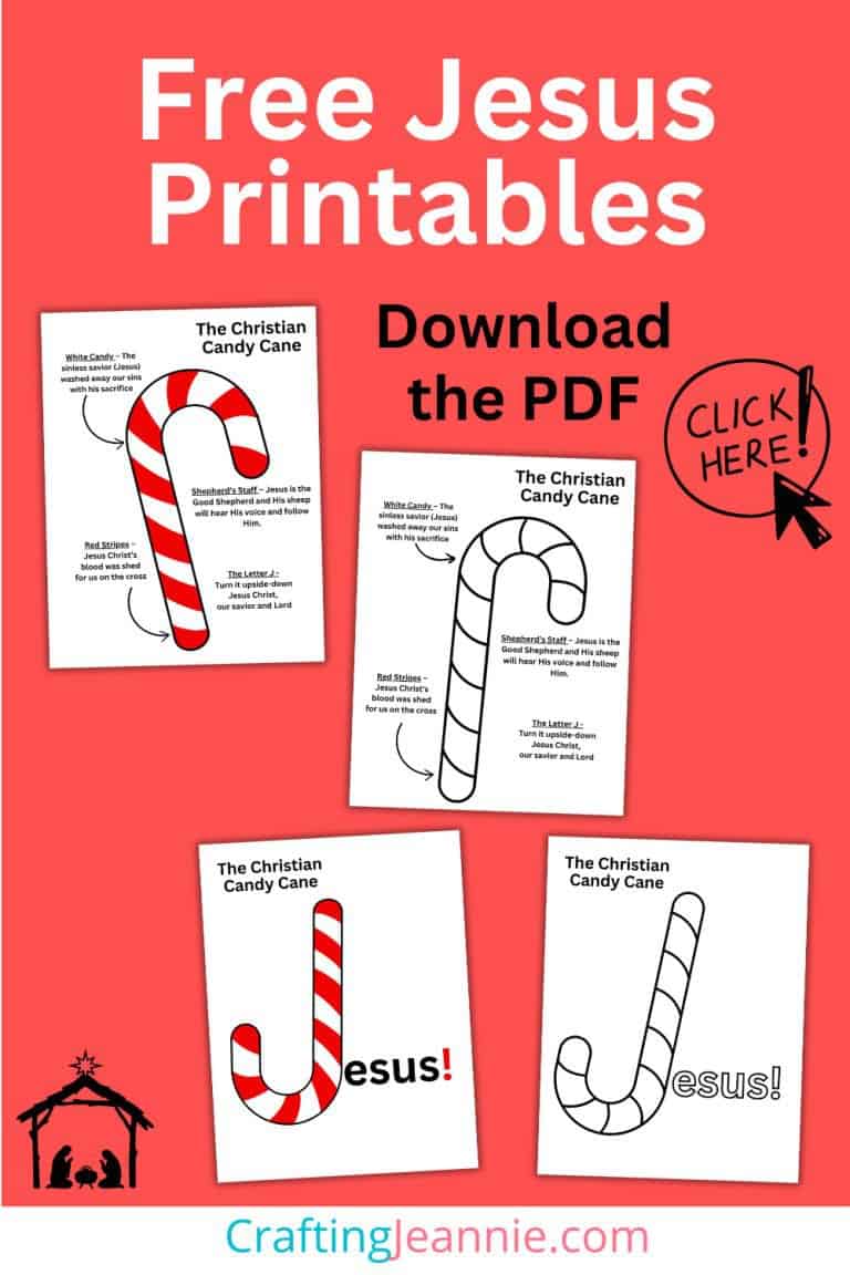 Jesus Candy Cane Printable - Learn the Candy Cane Story
