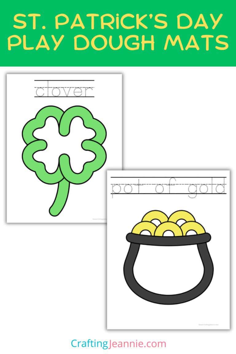 St. Patrick's Day Playdough Mats - Free PDF - Crafting Jeannie