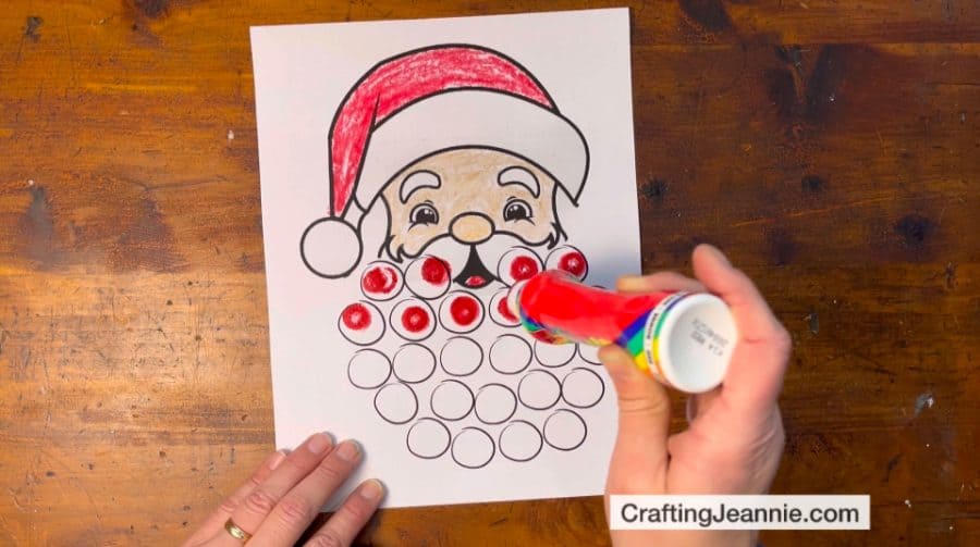 Santa Beard Countdown Printable (Free PDF) - Crafting Jeannie