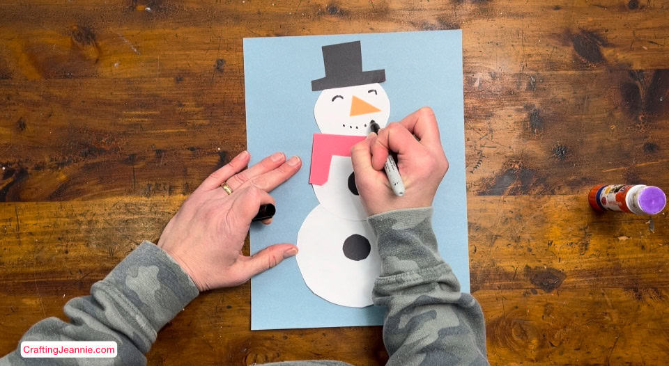 Snowman Craft (Free Template) - Crafting Jeannie