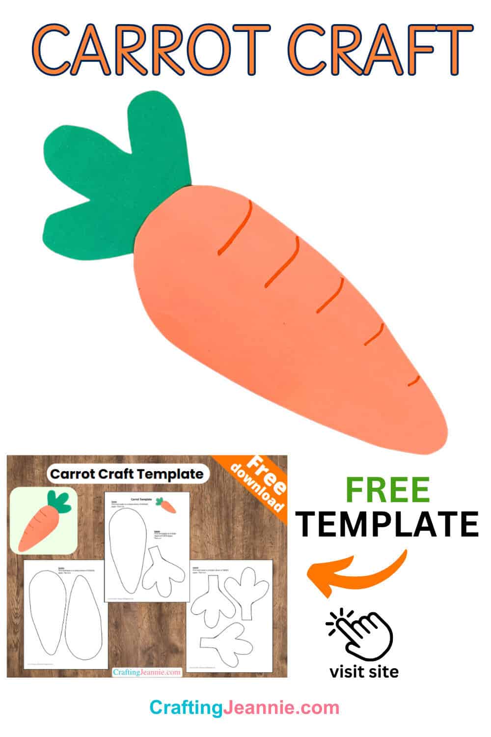 Carrot Craft (Free Template) - Crafting Jeannie
